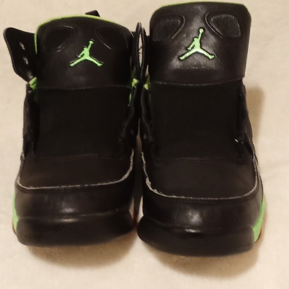 Jordan | Shoes | Jordan Kids Black And Neon Green Sneakers | Poshmark